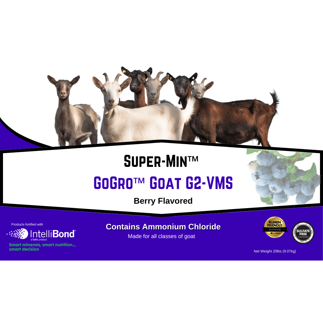 Super-Min™ GoGro™ Goat G2-VMS (20lb Economy Pail) – Florida Mineral Salt